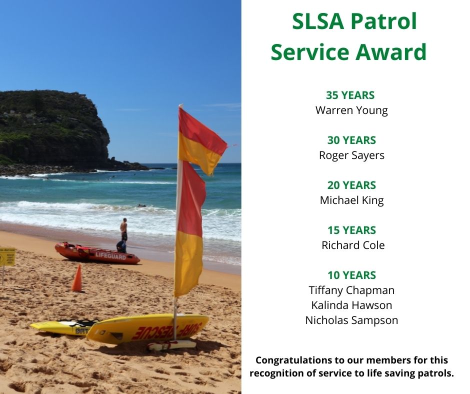 Patrol Service Awards